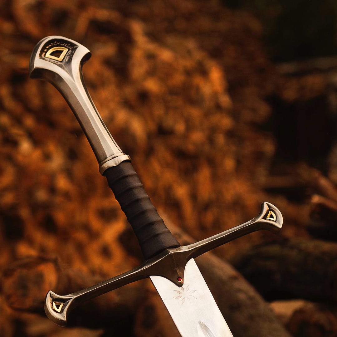 Custom Elven King Sword, Handmade Fantasy Steel Sword With Scabbard ...