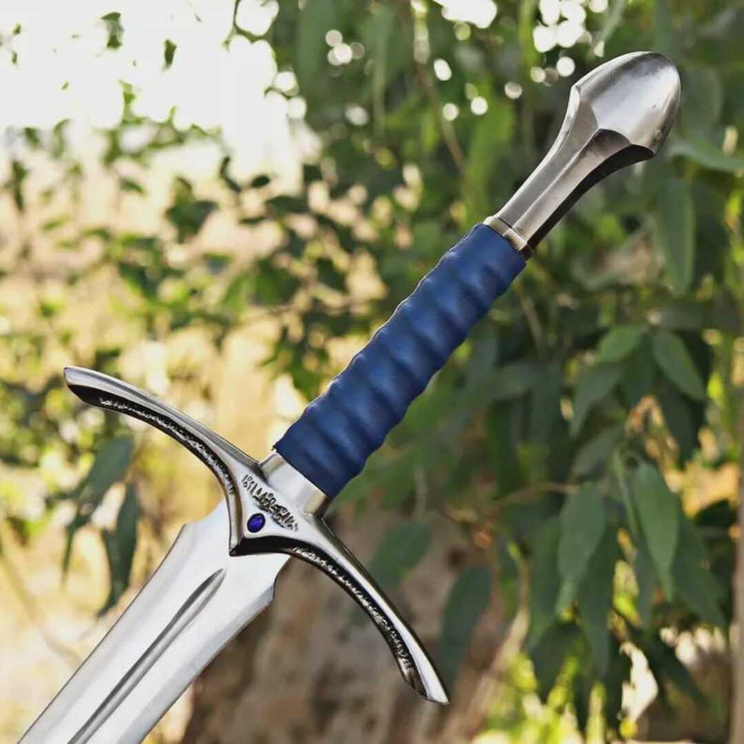 Custom King Elessar Sword Replica, Handmade Elven Rune Longsword ...