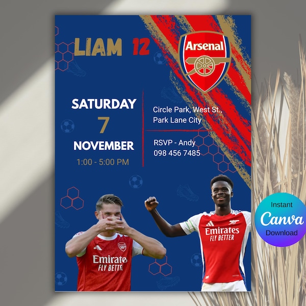 Arsenal Birthday Cards - Etsy UK