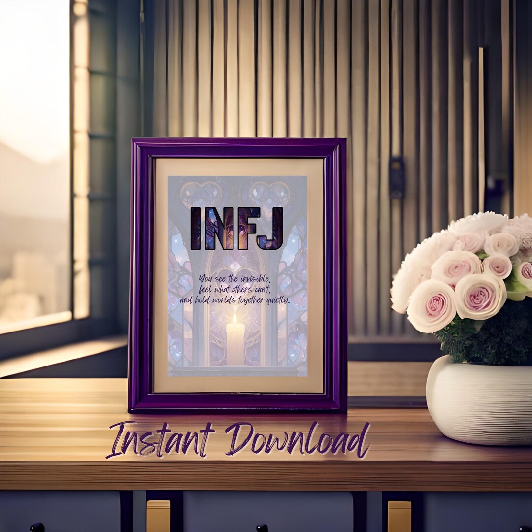 INFJ Wall Art - Digital Download - Personality Type Printable Poster by ...