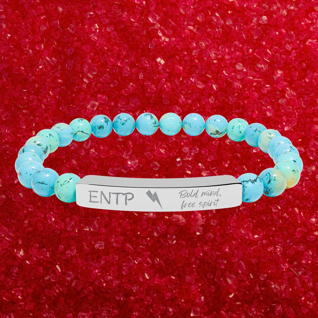 ENTP Bracelet: Natural Stone Personality Jewelry, MBTI Gift - Etsy