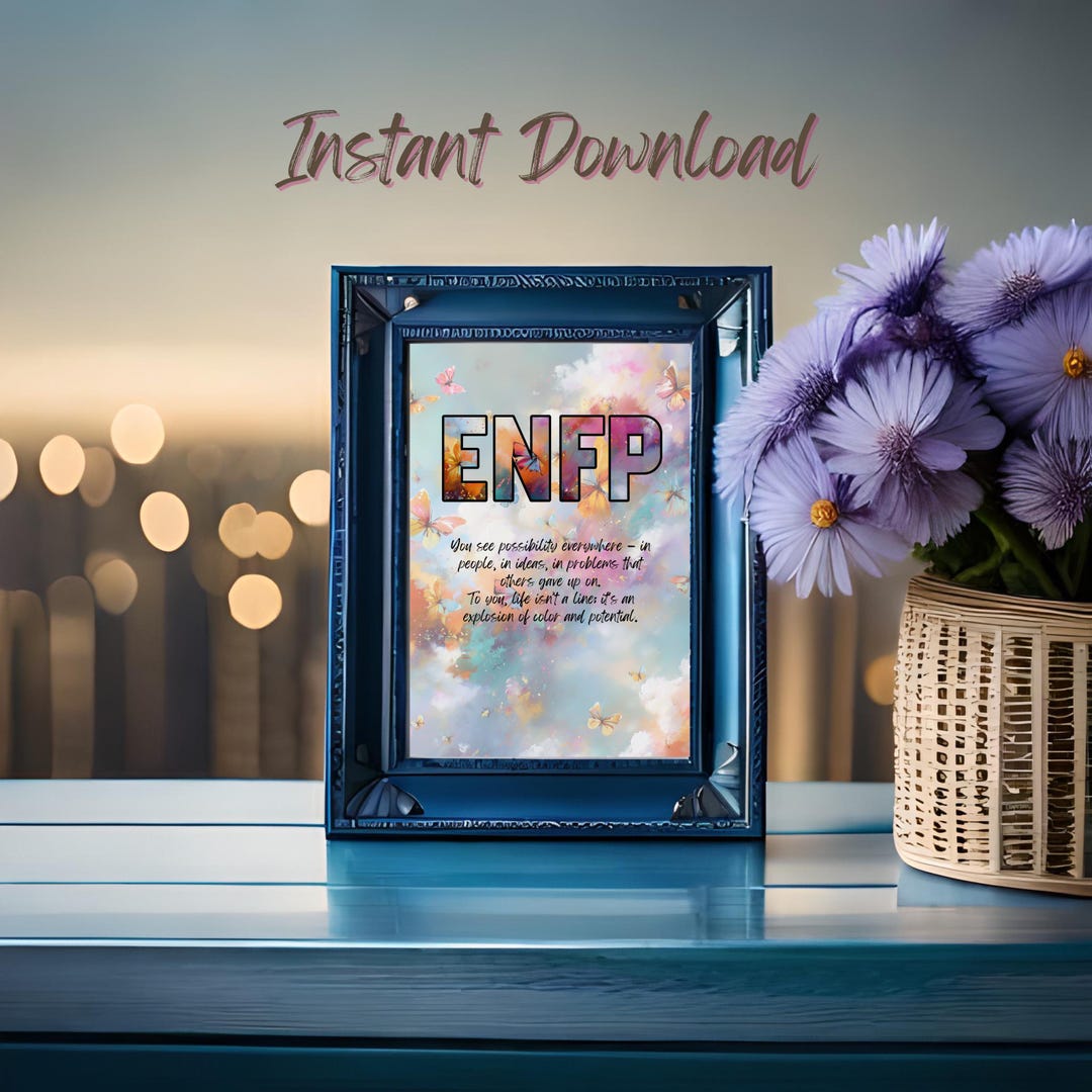 ENFP Wall Art - Digital Download - Personality Type Printable Poster by ...