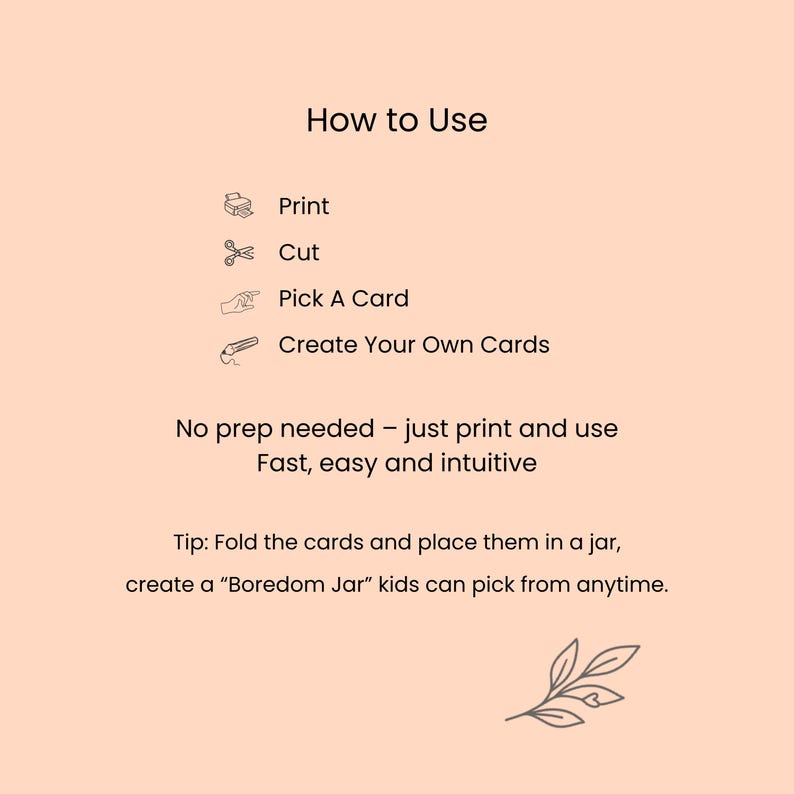 Imagination Activity Cards Kids Printable | Creative Play Cards ...