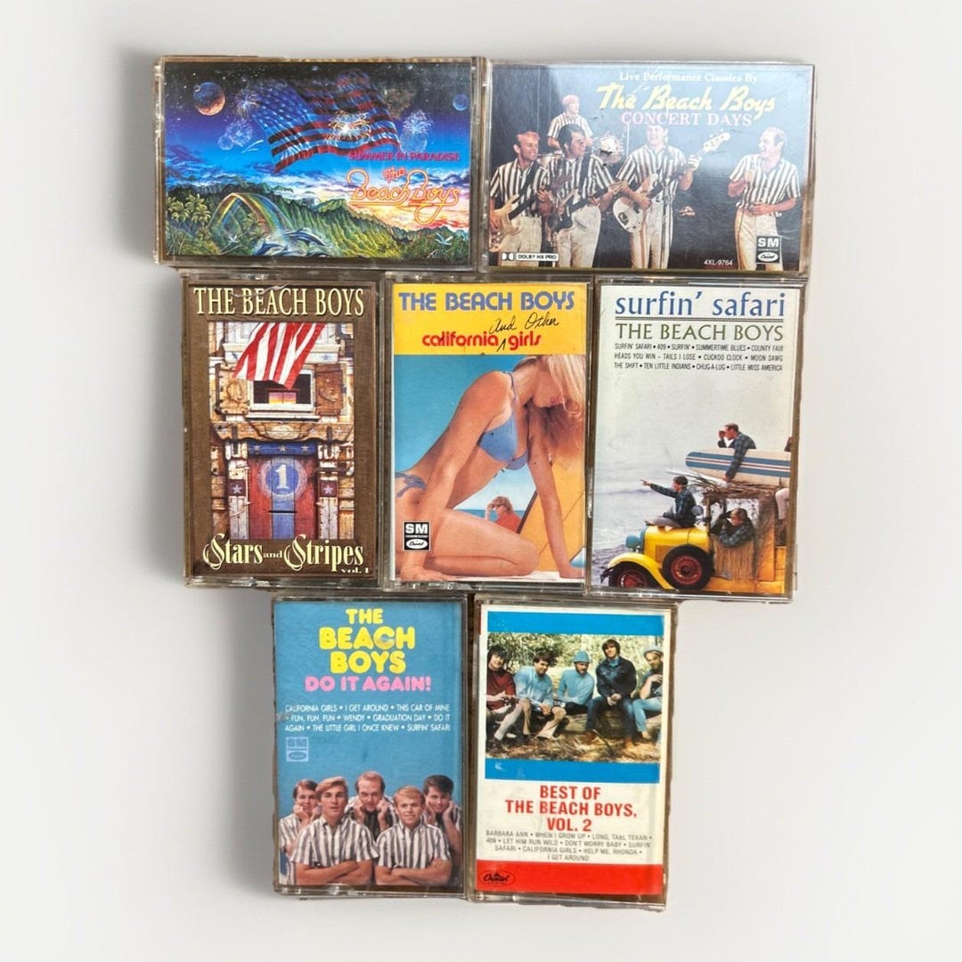 THE BEACH BOYS Cassette Lot of 7 | Greatest Hits Albums, 60s Surf Rock ...