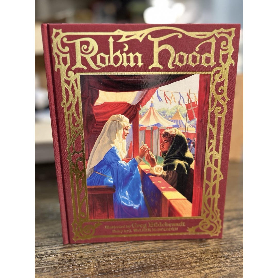 ROBIN HOOD by J. Walker Mcspadden Illustrated by Greg Hidebrandt RARE ...