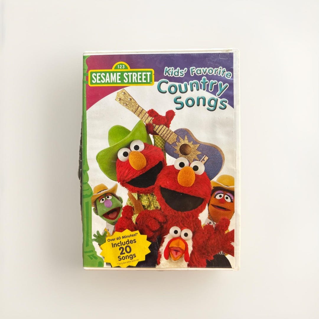 Sesame Street Kids Favorite Country Songs - Elmo DVD VG+ - Etsy