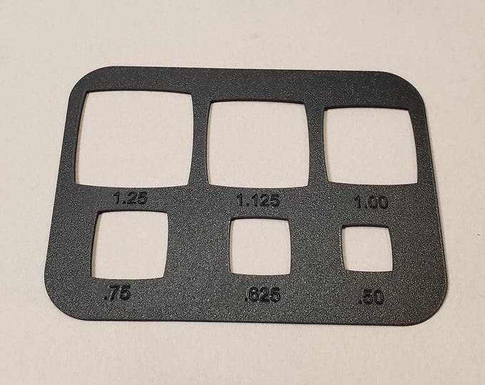 TM2012 Rounded Square Lapidary Template - Etsy