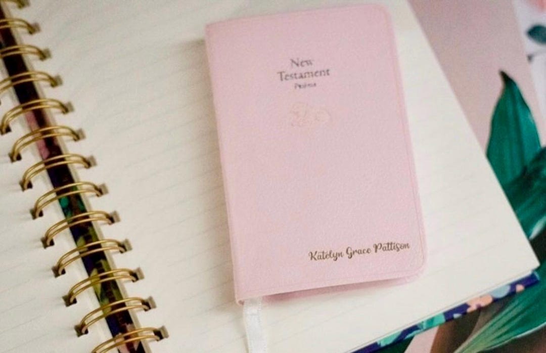 Personalized Baby New Testament Bible, Engraved Baby Dedication Gift - Etsy