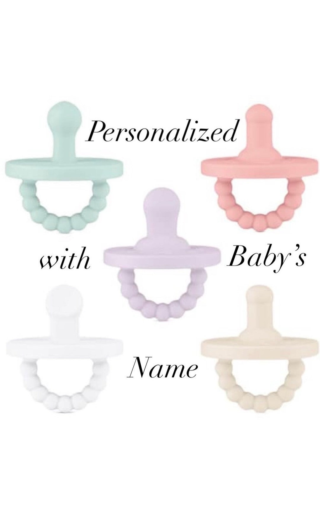 Ryan and Rose Personalized Pacifier Cutie Pat Pacifier Silicone ...