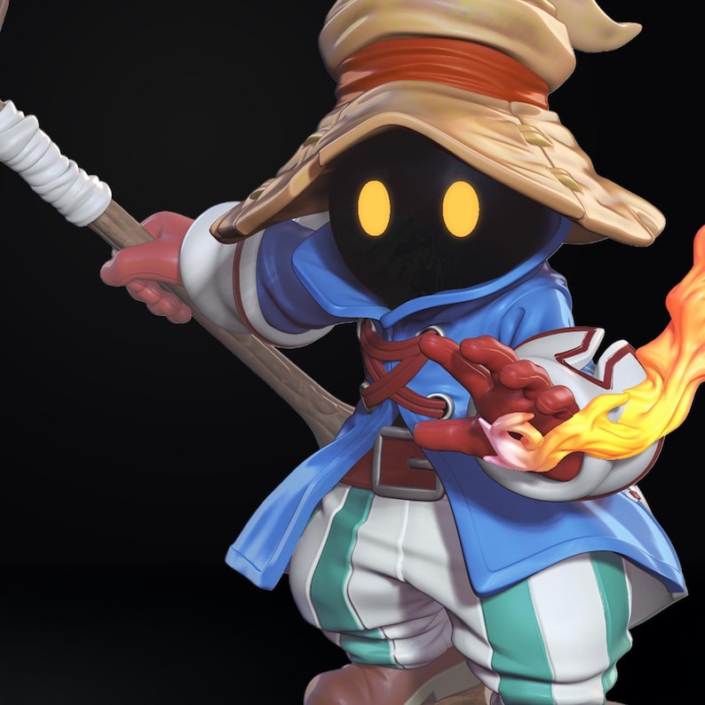 Vivi – Final Fantasy IX STL 3D Print Model | Black Mage Statue ...