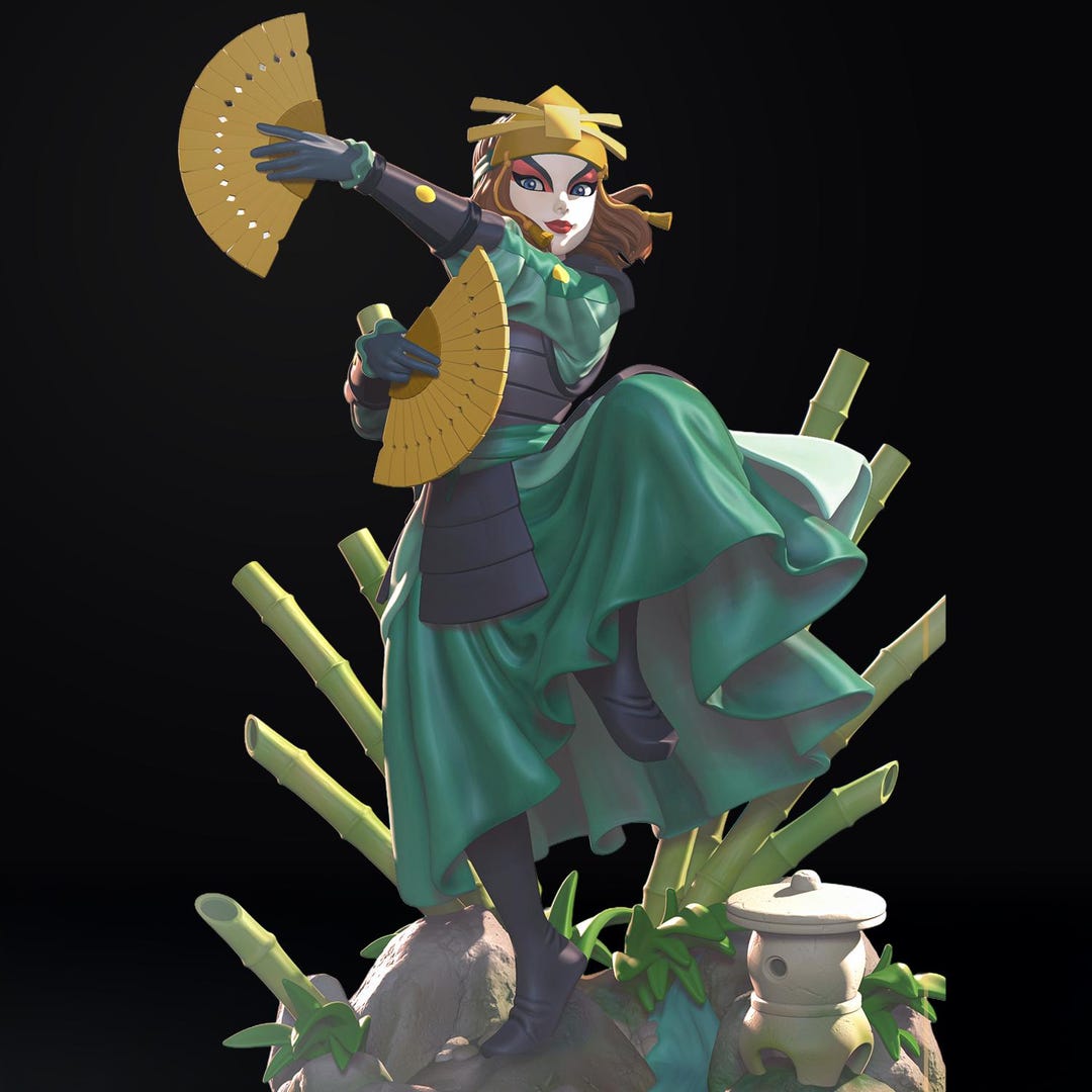 Suki – ATLA STL 3D Print Model | Statue + Bust | Digital Download ...