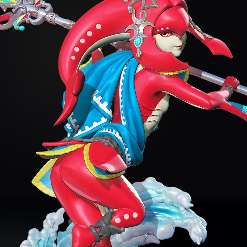 Mipha – Breath of the Wild STL 3D Print Model | Zora Princess Statue ...