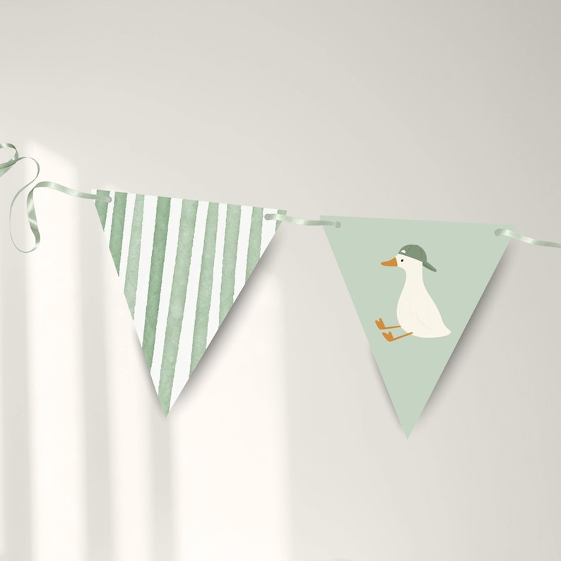 One Silly Goose Banner Template Editable on Canva | Goose Theme Pennant ...