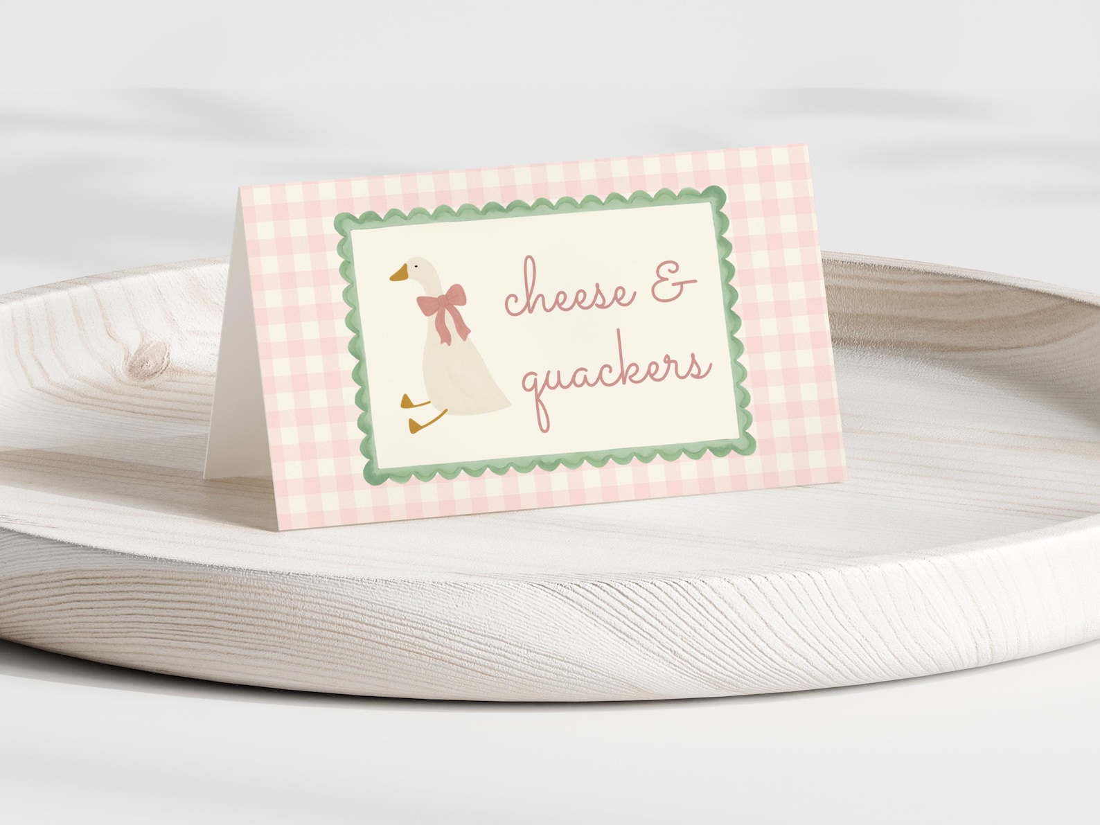 Goose 1st Birthday Food Labels | Silly Goose Birthday Place Card ...