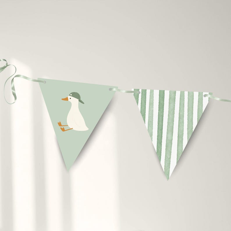 One Silly Goose Banner Template Editable on Canva | Goose Theme Pennant ...