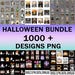 Halloween MEGA PNG Bundle 1000+, Ghost Pumpkin Sublimation Pack, Fall ...