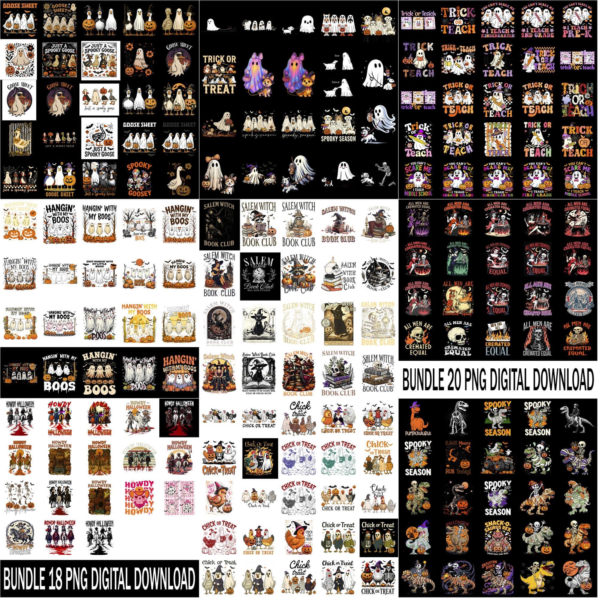 Halloween MEGA PNG Bundle 1000+, Ghost Pumpkin Sublimation Pack, Fall ...