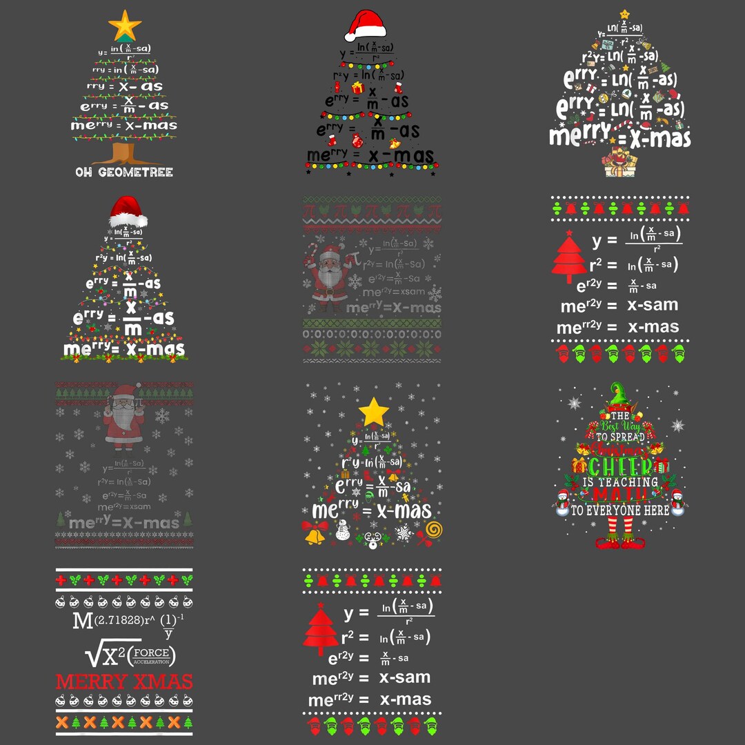 Geometry Christmas Tree PNG, Funny Sarcastic Math Teacher Quote Clipart ...