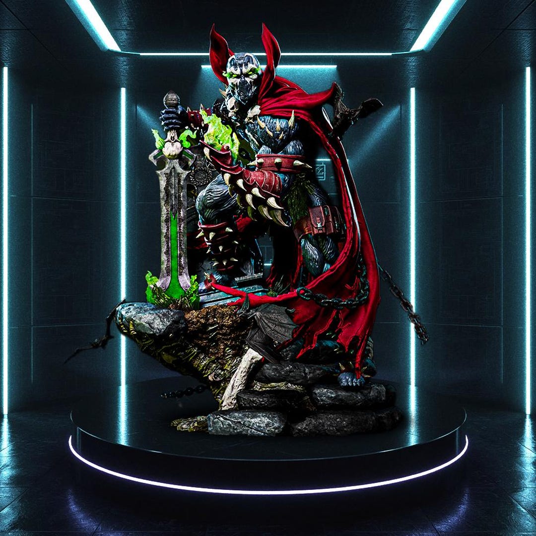 Spawn Fanart STL Statue | 1/6 Scale | 3D STL Print File Model Download ...