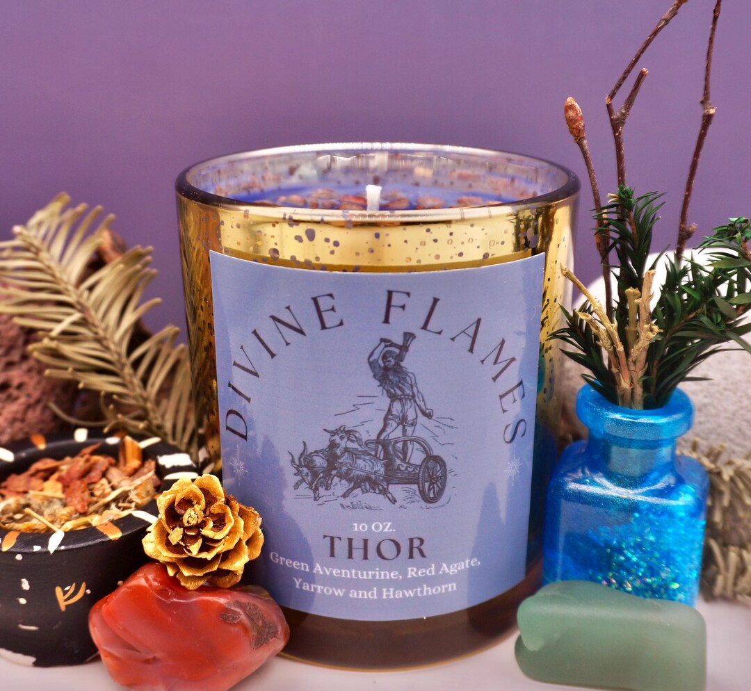 Thor Candle | God of Thunder, Strength & Protection Candle - Etsy