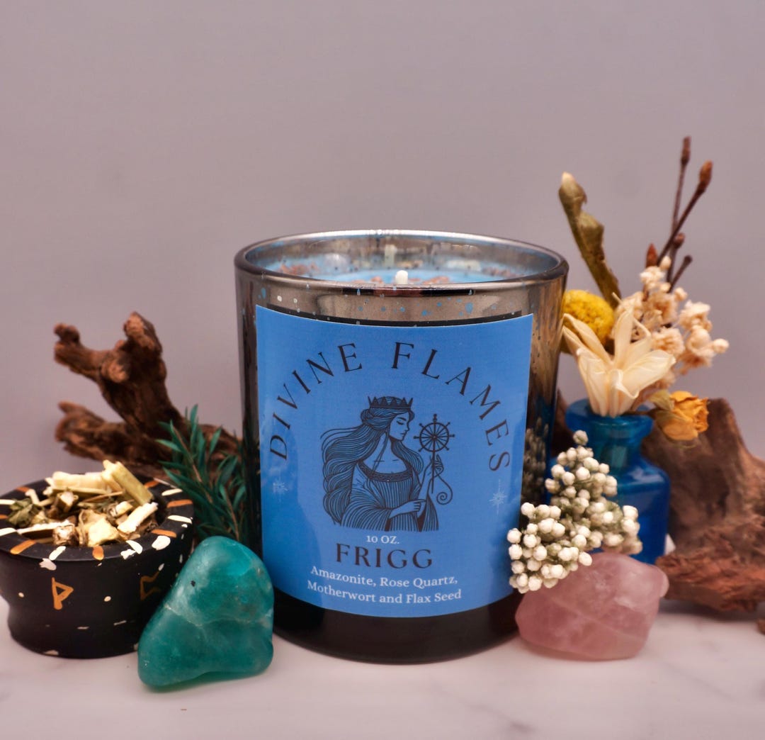 Frigg Candle | Goddess of the Hearth & Fate - Etsy