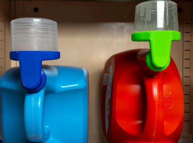 Laundry Detergent Bottle Pourer Updated 3D Printable Dispenser Bottle ...
