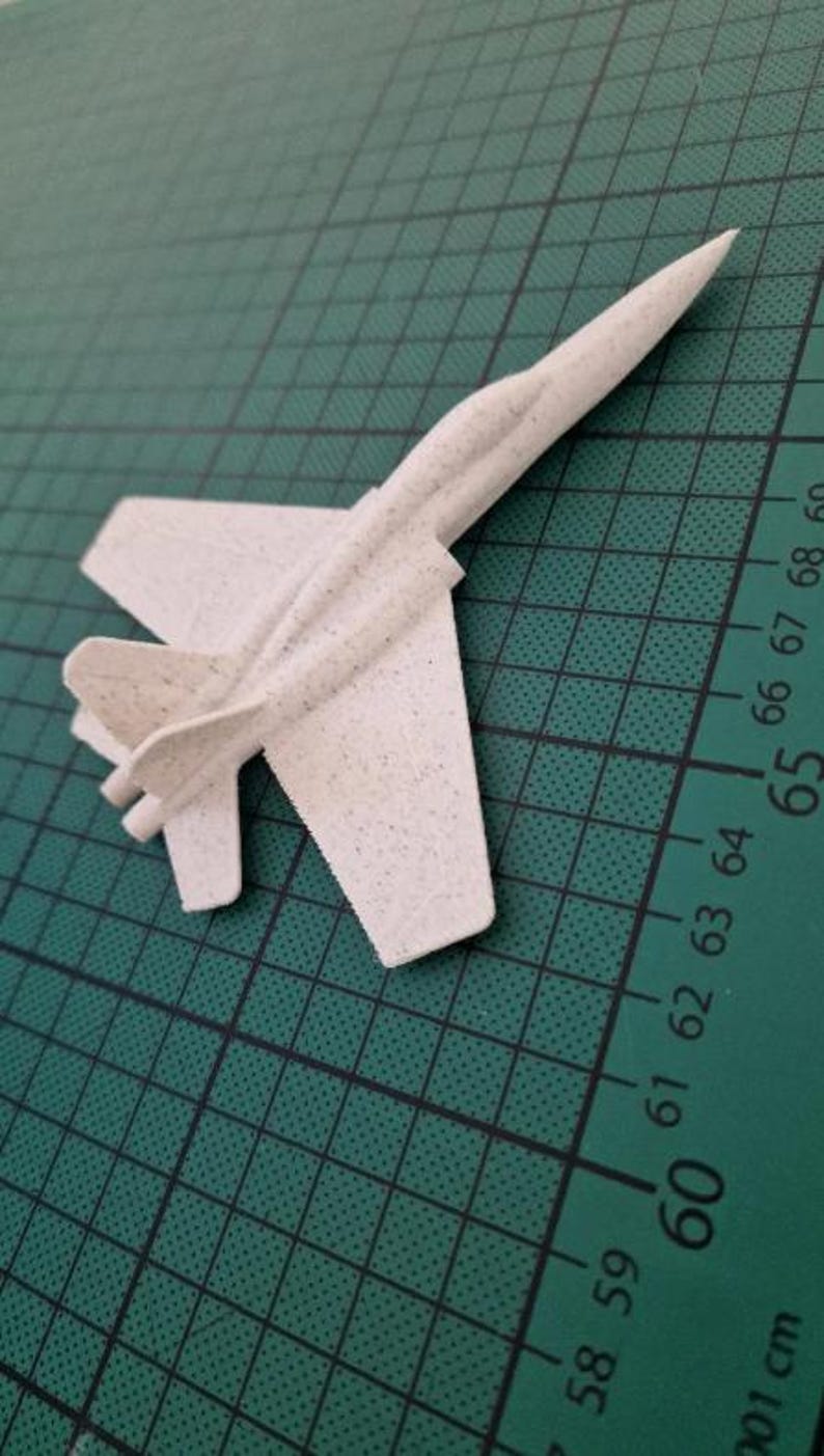 Fighter Jet 3D Print File Realistic Airplane Model | Modern Jet Decor ...