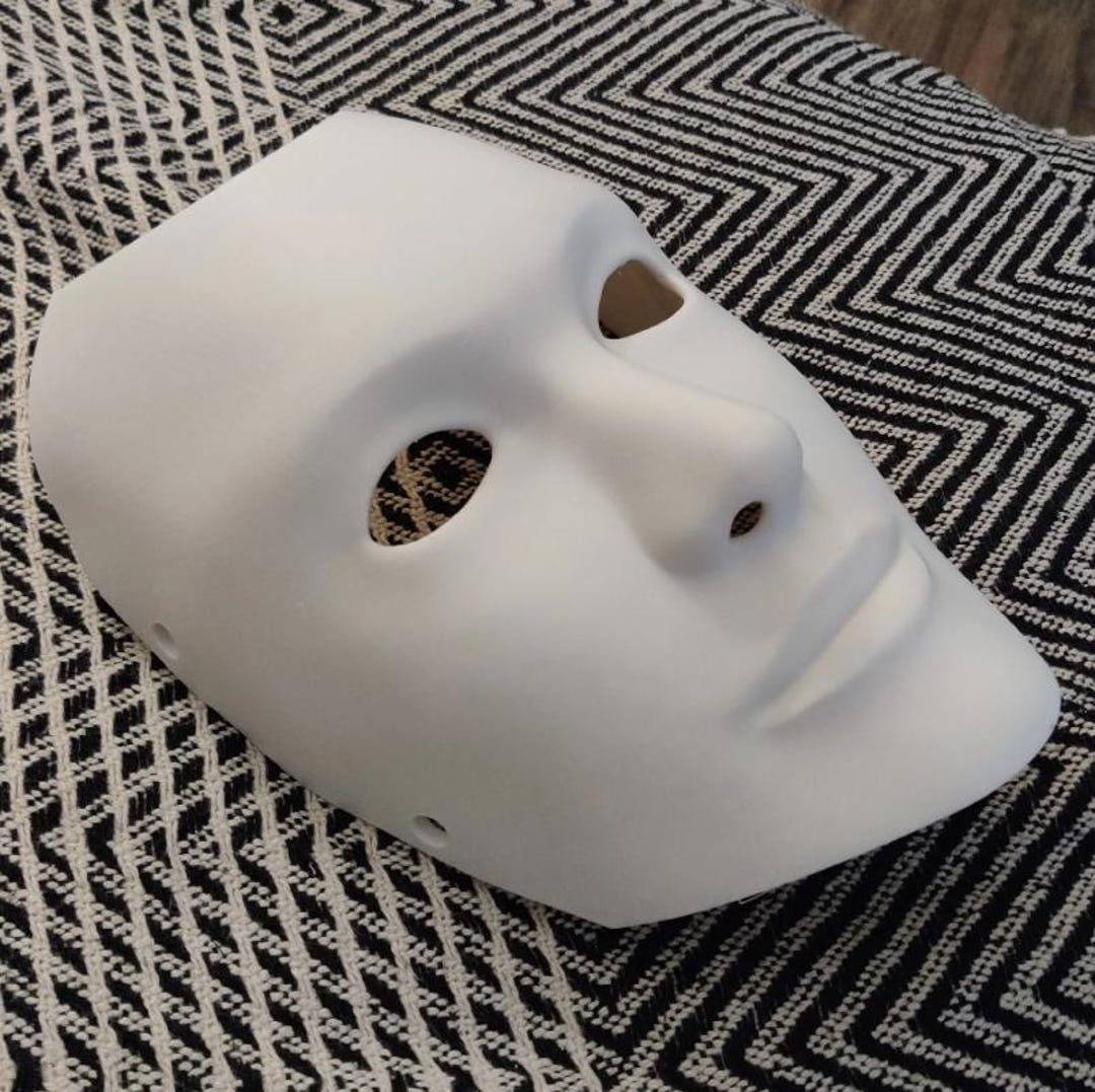 Realistic Human Mask Poker Face Style3d Printable for Art, Cosplay ...