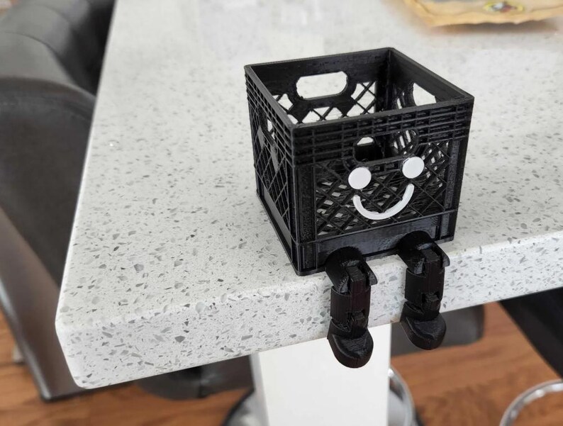 Flexible-leg Milk Crate 3D Print STL – Fun Flexi-leg Basket Box ...