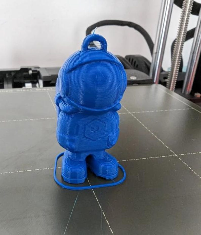 Astronaut Keychain STL File | 3D Printed Space Keyring Design for DIY ...