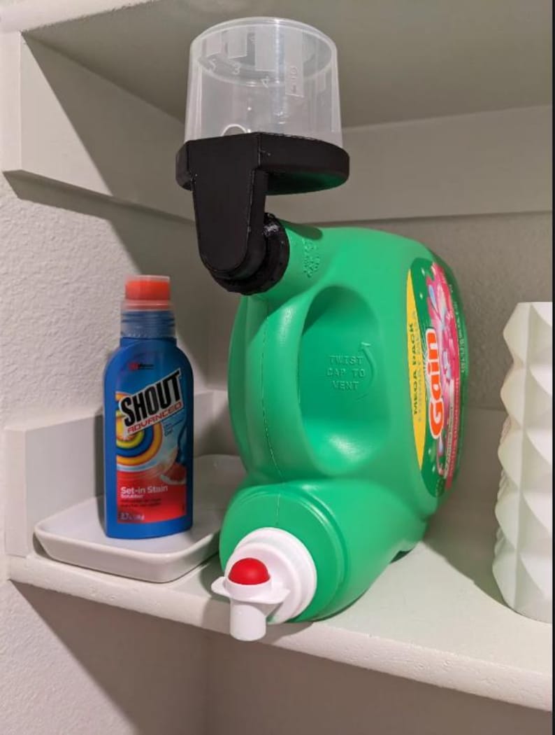 Laundry Detergent Bottle Pourer Updated 3D Printable Dispenser Bottle ...