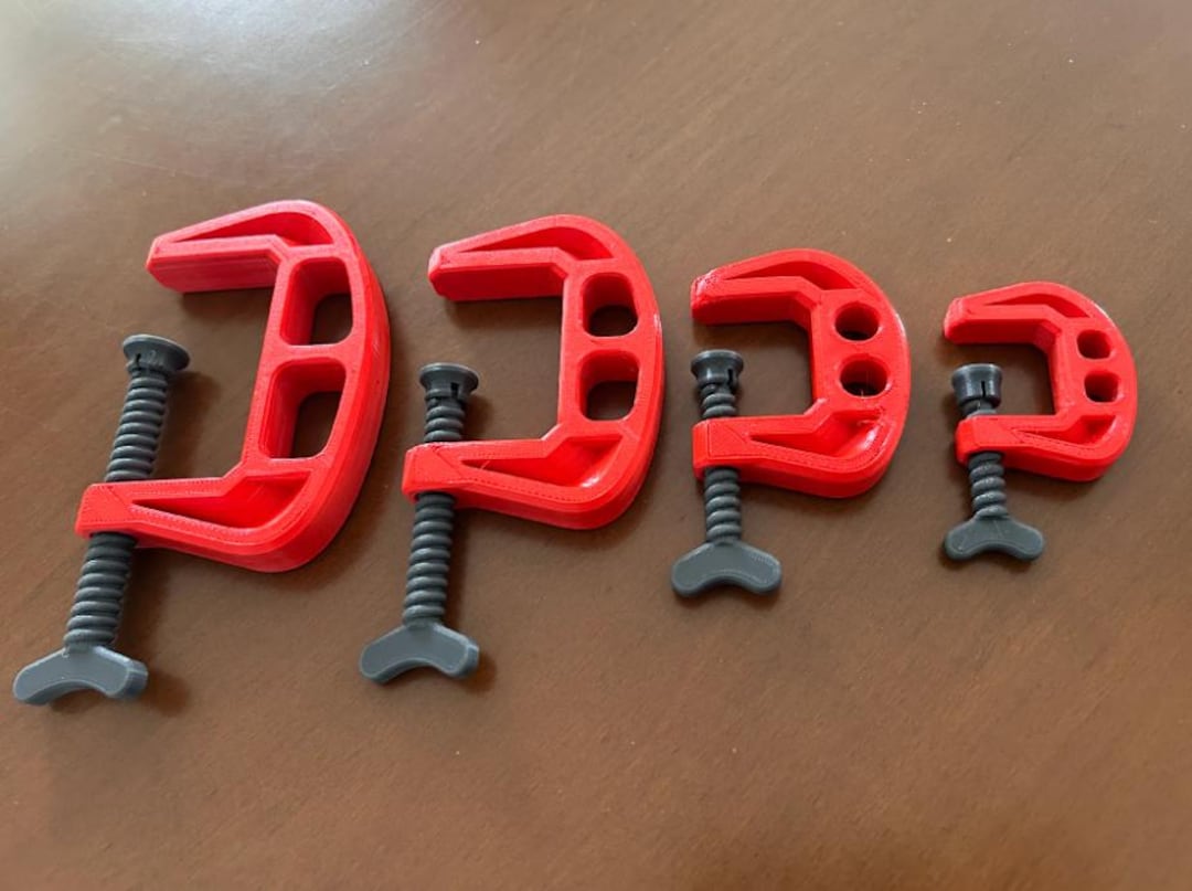 Strong Printable C Clamp STL – Functional 3D Printed Clamp With Screw ...
