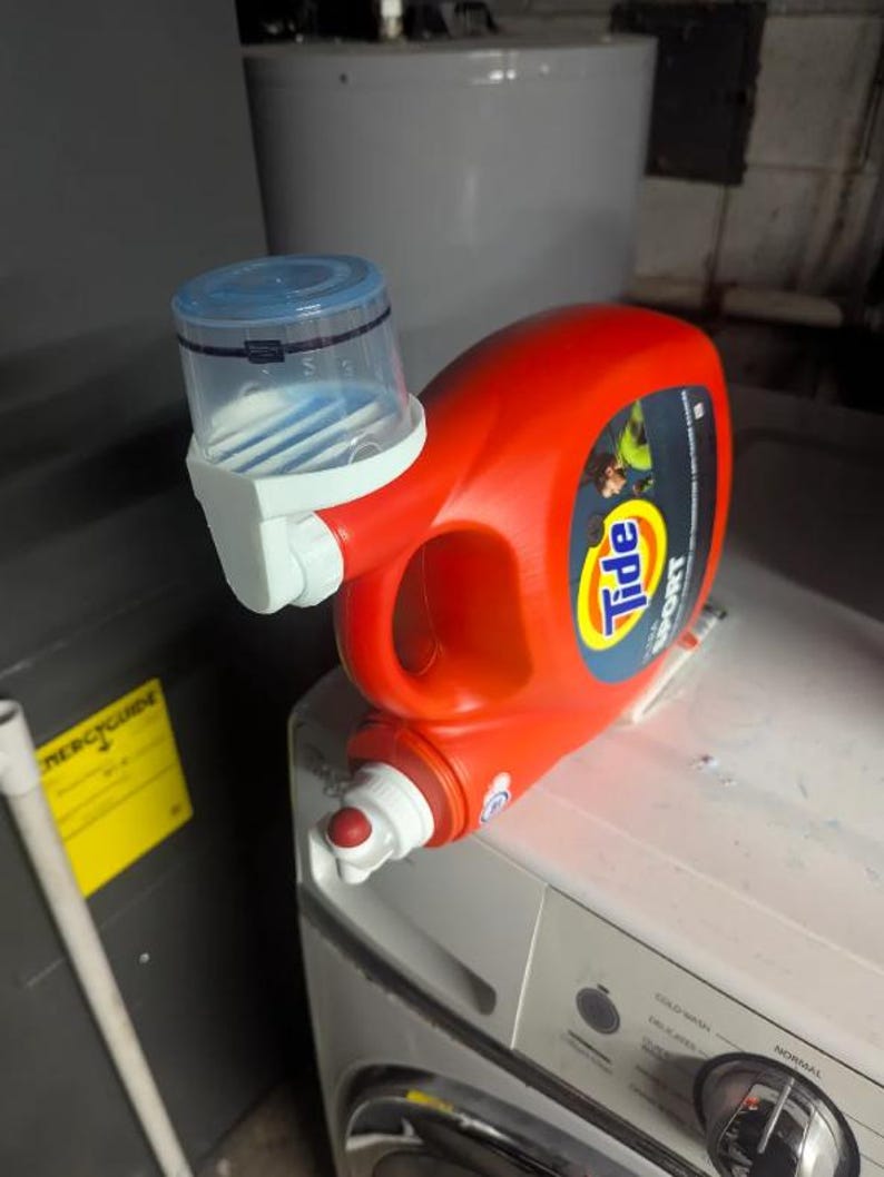 Laundry Detergent Bottle Pourer Updated 3D Printable Dispenser Bottle ...