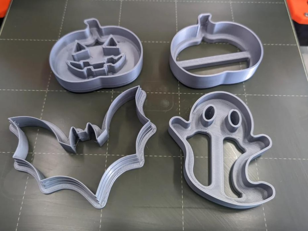 Halloween Cookie Cutter STL File – Ghost Pumpkin Bat Witch Hat Digital ...