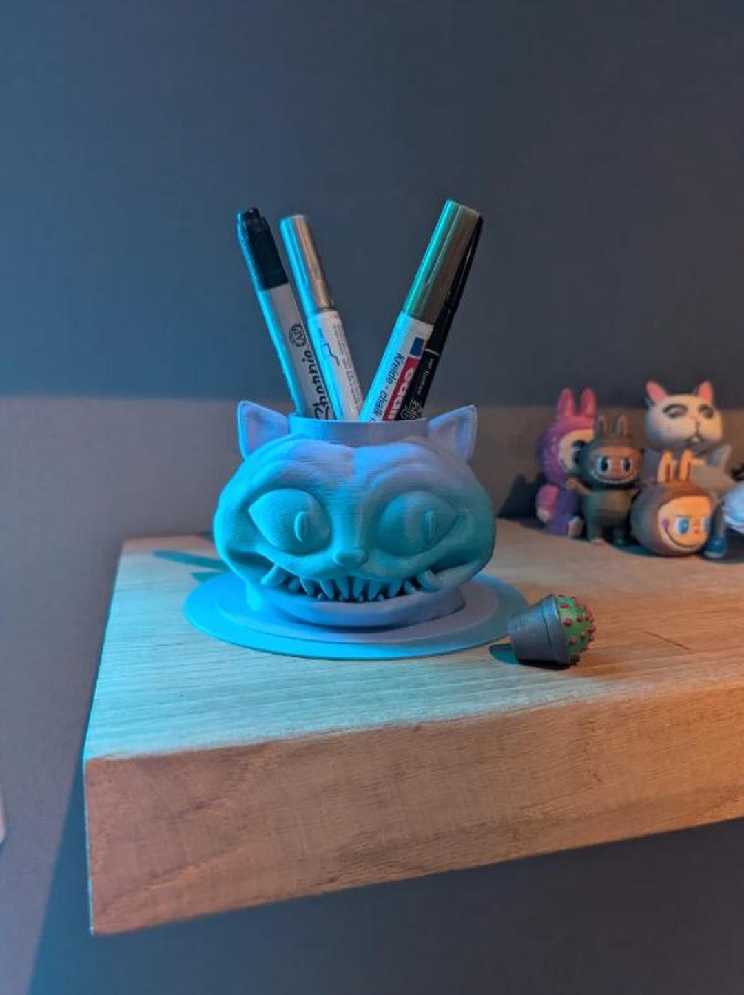 Derpy Tiger Pencil Holder — Kpop Demon Hunters-inspired Cute Cat Desk ...