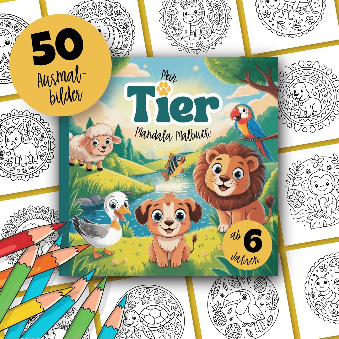 Animal Mandala Coloring Pages | 50 Coloring Pages + Fun Facts | for ...