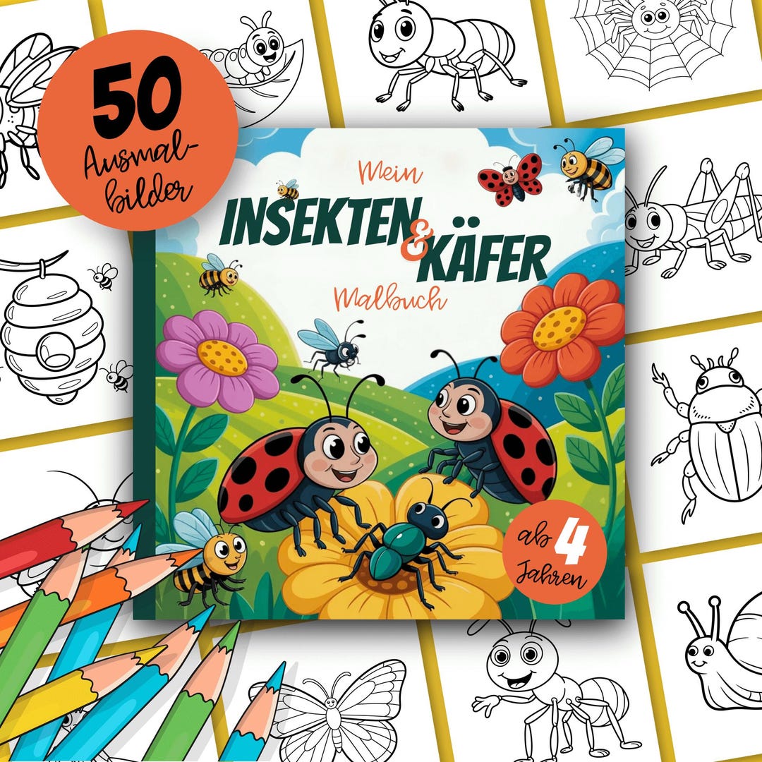 Insects & Beetles Coloring Pages | 50 Coloring Pages + Fun Facts | for ...