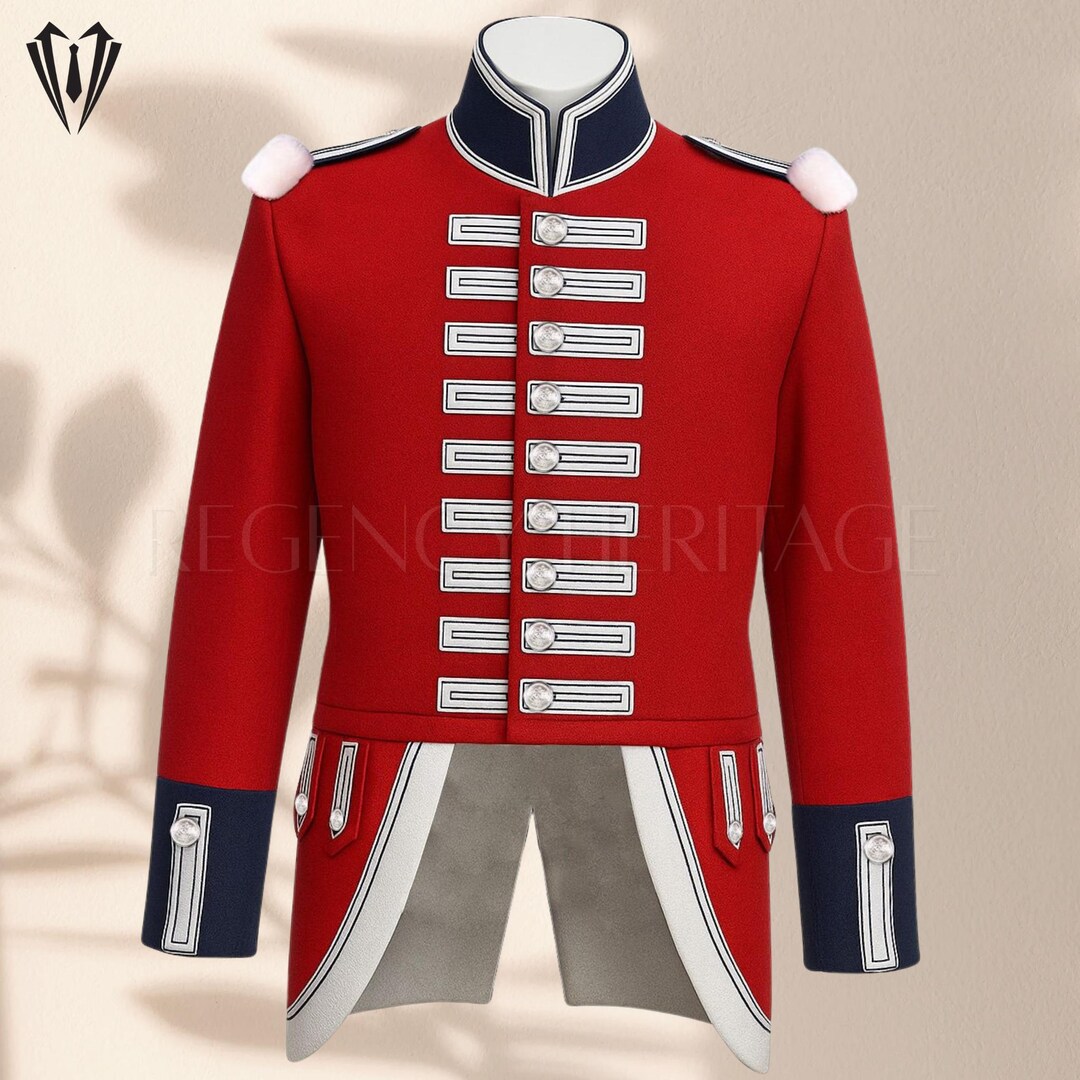 Red British Military Jacket | Historical Uniform Tailcoat Replica ...