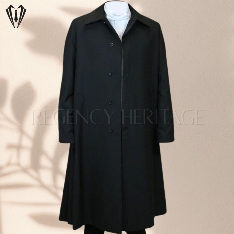 Black Inverness Cape | Victorian Cloak Coat | Sherlock Holmes Cape ...