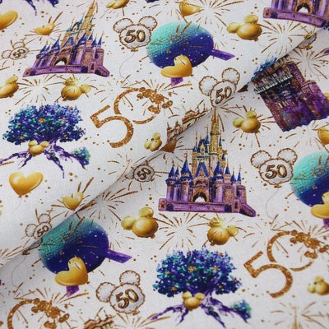 Disney Characte Rfabric 44" Wide Mickey Minnie Mouse Fabricanime ...