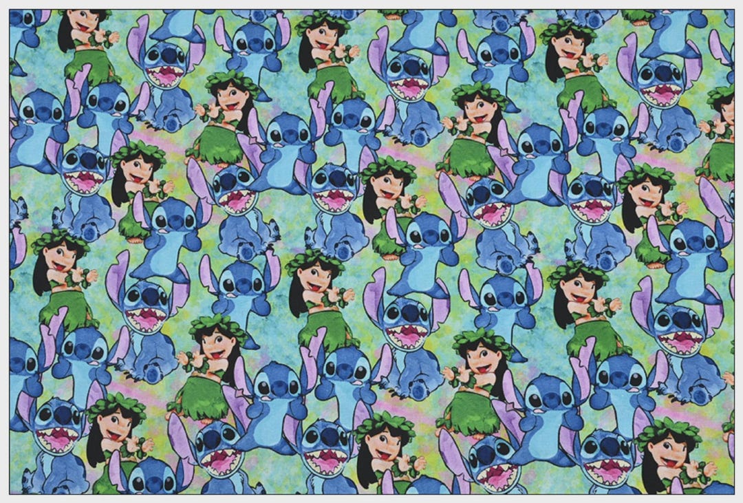 Disney Characters Fabric Stitch Fabric Cartoon Fabric Lilo & Stitch ...