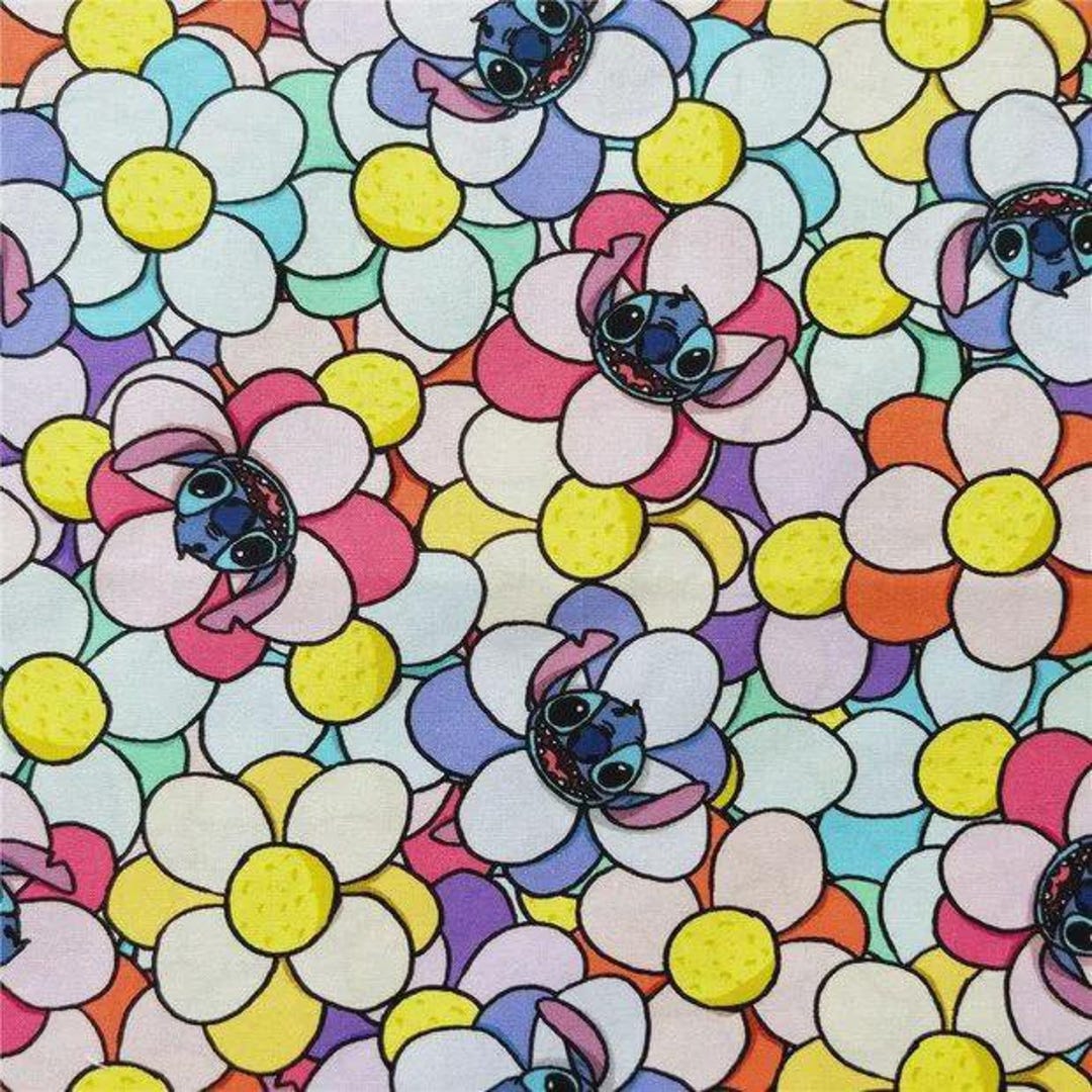 Disney Characters Fabric Stitch Fabric Cartoon Fabric Lilo & Stitch ...