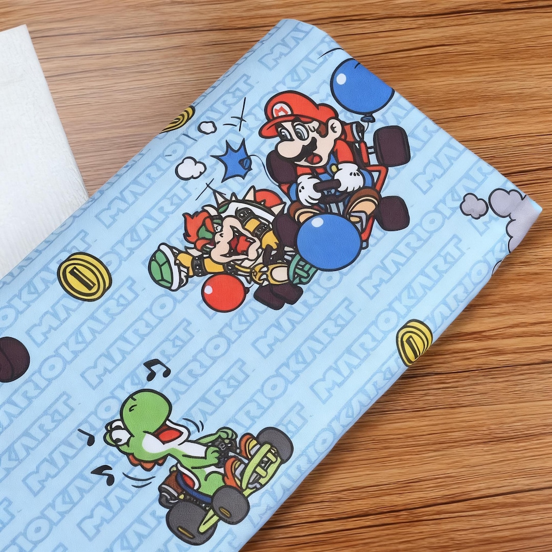 Classic Game Fabric Retro Japan Arcade Games Fabric Cotton Fabric Mario ...