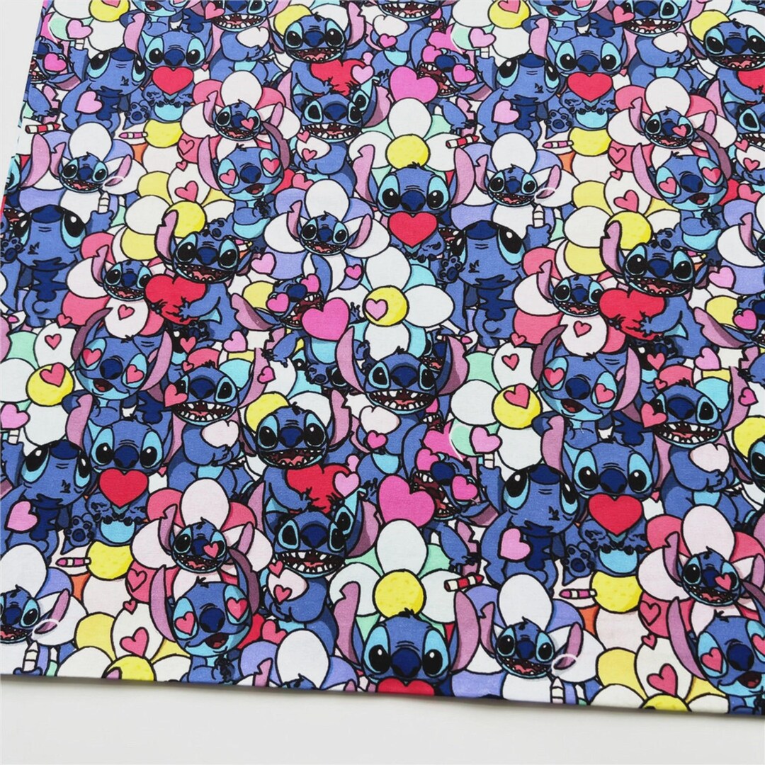 Disney Characters Fabric Stitch Fabric Cartoon Fabric Lilo & Stitch ...