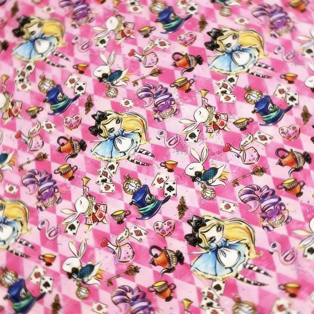 Disney Little Mermaid Ariel Fabric Alice in Wonderland Fabric Sebastian ...