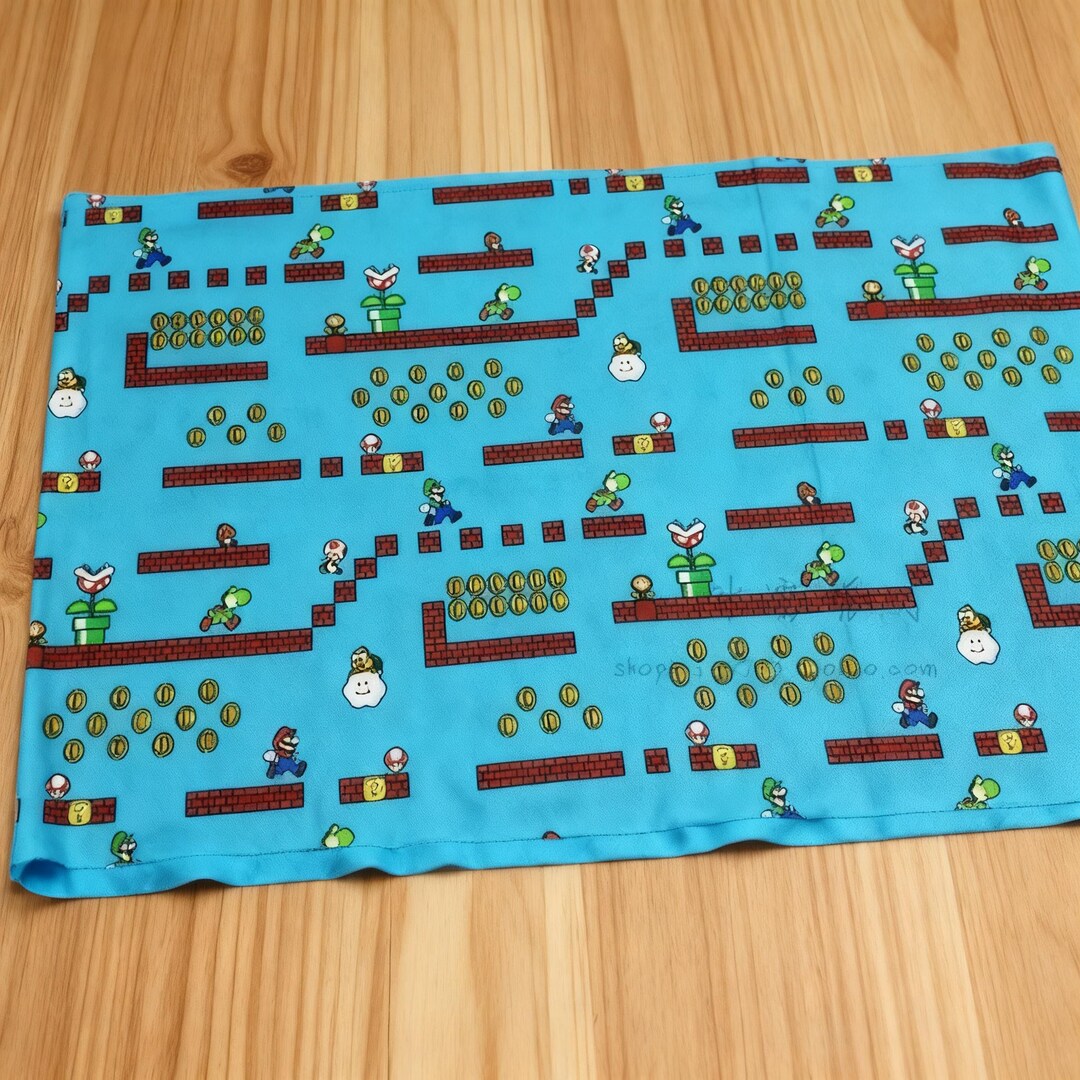 Classic Game Fabric Retro Japan Arcade Games Fabric Cotton Fabric Mario ...