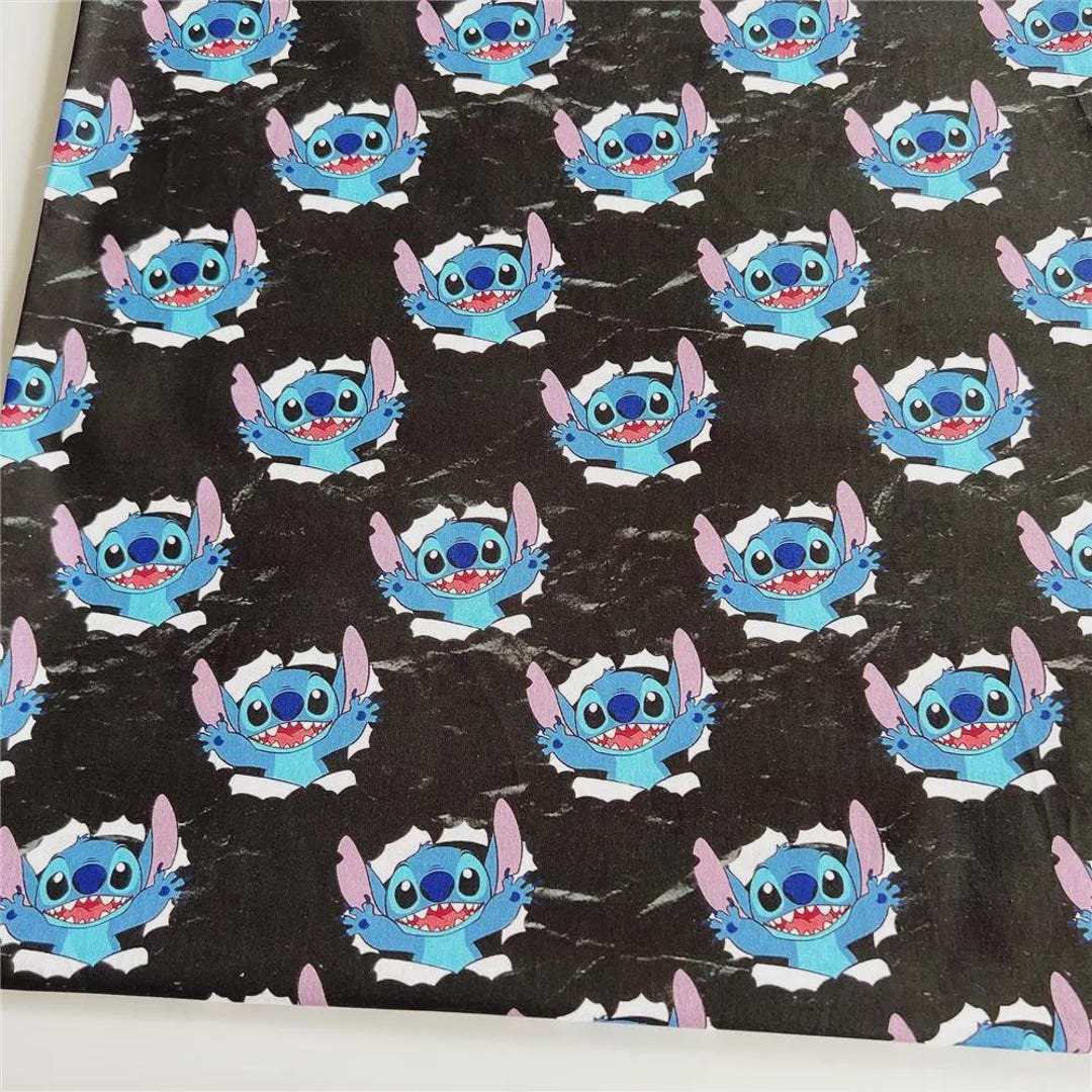 Disney Characters Fabric Stitch Fabric Cartoon Fabric Lilo & Stitch ...