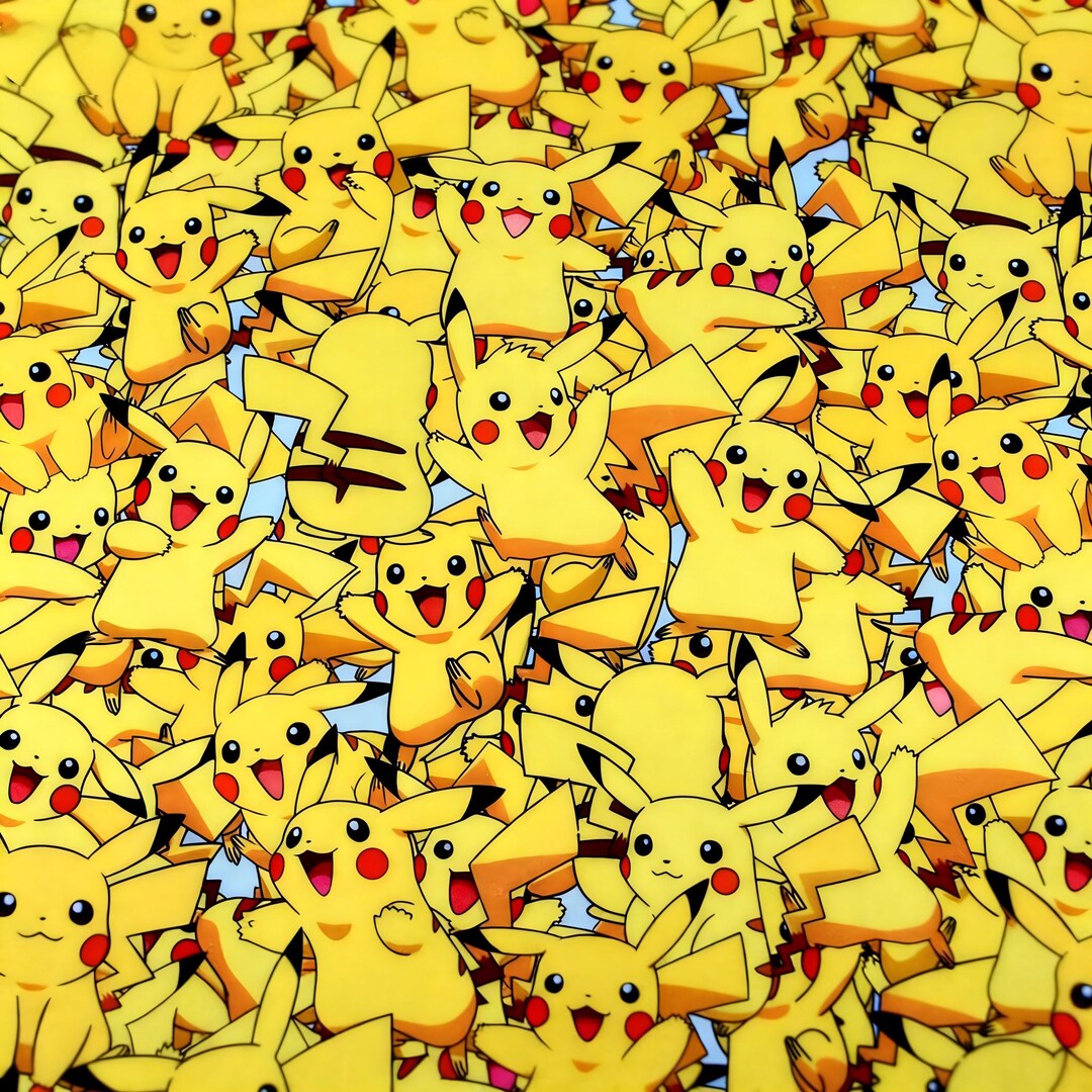 Pikachu Fabric，cute Japanese Fabric,japan Anime Fabric,100% Cotton ...