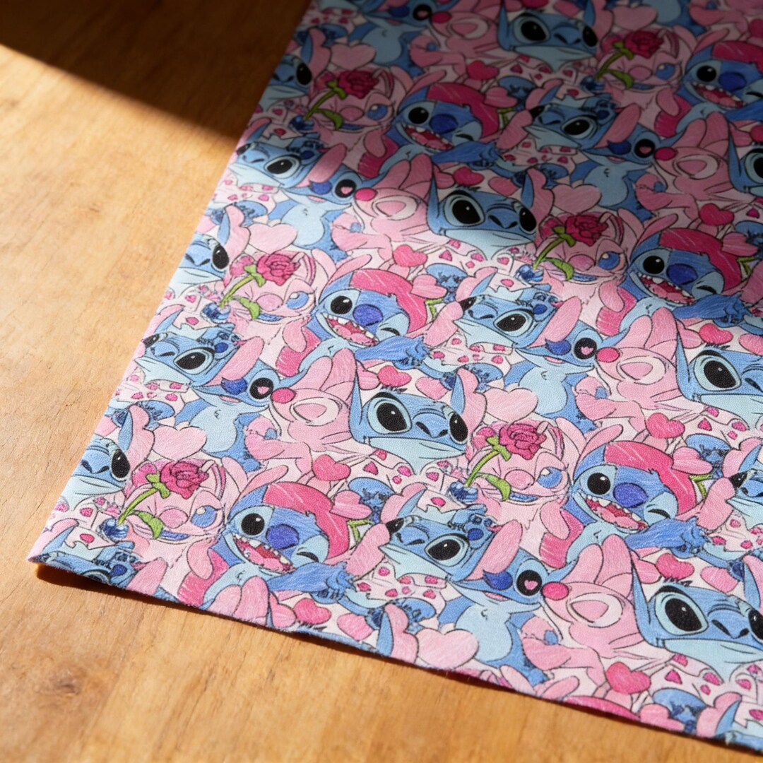 Disney Characters Fabric Stitch Fabric Cartoon Fabric Lilo & Stitch ...