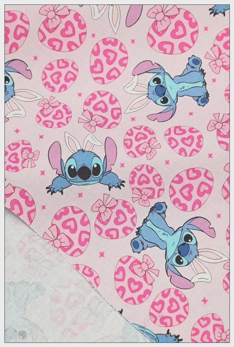Disney Characters Fabric Stitch Fabric Cartoon Fabric Lilo & Stitch ...